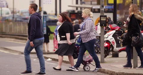 Pedestrian In Road Stock Videos – Royalty-Free HD & 4K Videos | Pond5