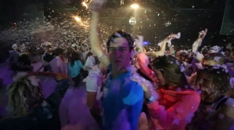 People dancing and waving their hands in... | Stock Video | Pond5