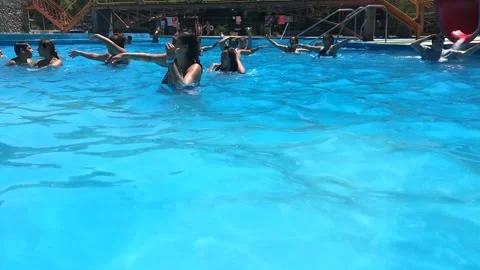 Pool Dancing Classes Stock Videos – Royalty-Free HD & 4K Videos