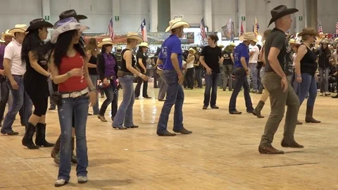 Royalty-Free Country Line Dance Stock Videos