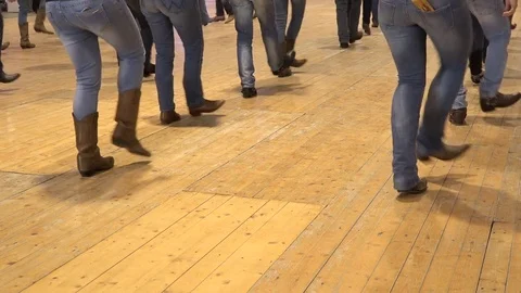 Royalty-Free Country Line Dance Stock Videos
