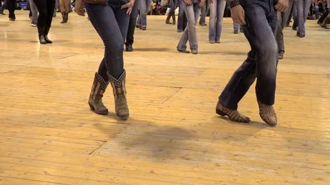 Royalty-Free Country Line Dance Stock Videos