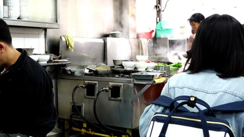 People Eating inside a Traditional Chine... | Stock Video | Pond5