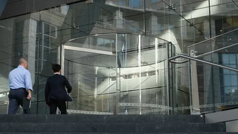 People Entering Building Stock Video Footage | Royalty Free People ...