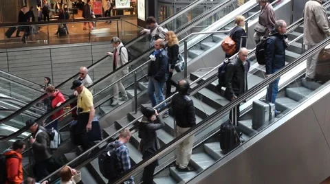 Shopping Center Escalator Stock Footage ~ Royalty Free Stock Videos | Pond5