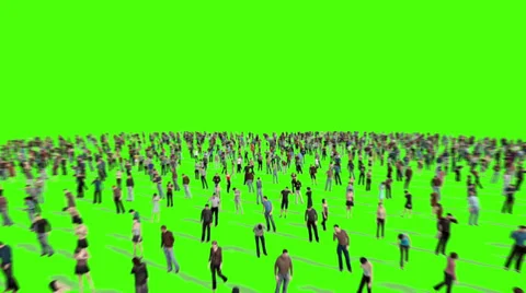 People form hearth. Green screen. | Stock Video | Pond5