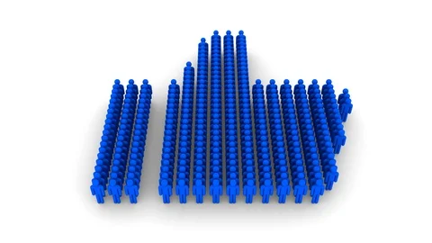 People Formed the Symbol Like | Stock Video | Pond5