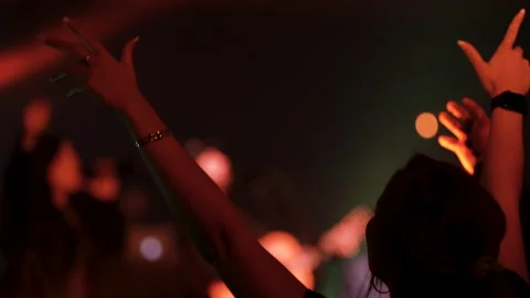 People lifting their hands in worship at... | Stock Video | Pond5