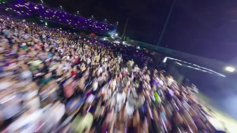 People listening to music at a large con... | Stock Video | Pond5