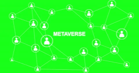People Metaverse Connection Green Screen | Stock Video | Pond5