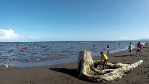 People mostly children having fun stayin... | Stock Video | Pond5