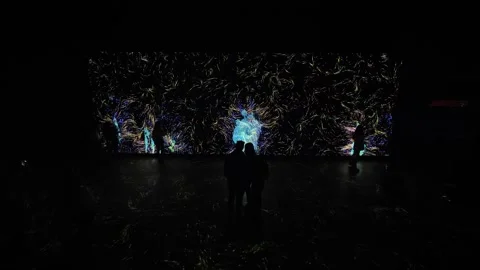 People moving in front of wide AR displa... | Stock Video | Pond5