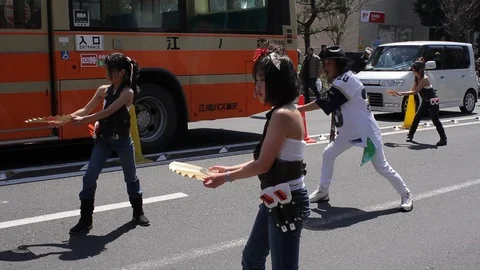 Fan Dance Janpanese Stock Videos – Royalty-Free HD & 4K Videos | Pond5