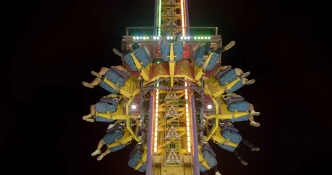 Drop Towers Stock Video Footage | Royalty Free Drop Towers Videos | Pond5