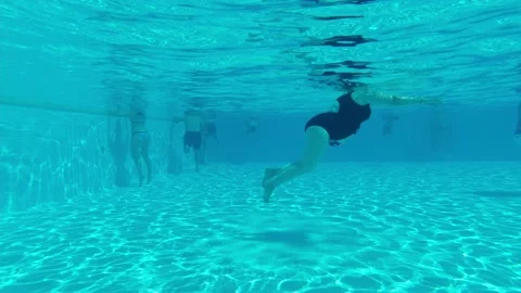 People Pool Underwater | Stock Video | Pond5