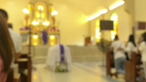 Catholic Church Services Stock Footage ~ Royalty Free Stock Videos | Pond5