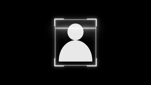people Scan neon person icon neon icon o... | Stock Video | Pond5