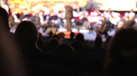 People Sitting in the Concert Hall | Stock Video | Pond5