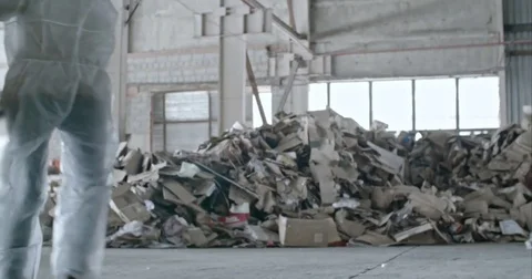 People Sorting Waste at Garbage Recyclin... | Stock Video | Pond5
