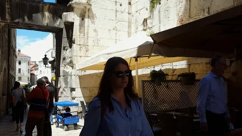 People in Split, Croatia... | Stock Video | Pond5