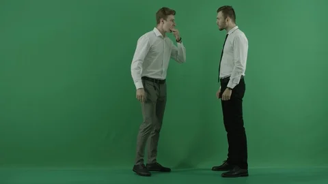 people swear on green screen | Stock Video | Pond5