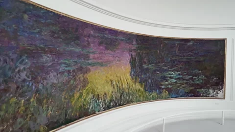 People Take Photos Of Monet's Paintings ... | Stock Video | Pond5