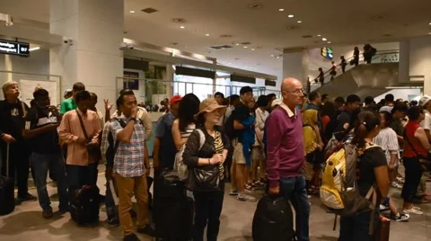 Immigration Queue Stock Video Footage | Royalty Free Immigration Queue ...