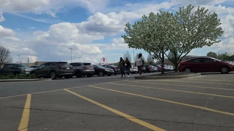 People Walking and Driving Target Shoppi... | Stock Video | Pond5