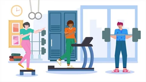 Animated Muscle Women Stock Videos – Royalty-Free HD & 4K Videos