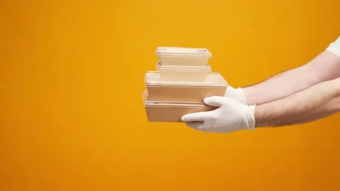Packed Food Delivery Stock Videos – Royalty-Free HD & 4K Videos