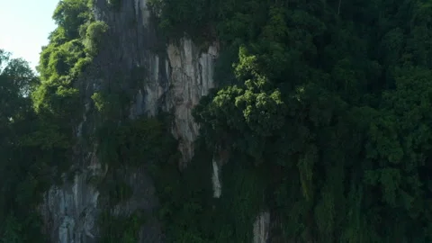 Perak Cave Temple and limestone hills ae... | Stock Video | Pond5