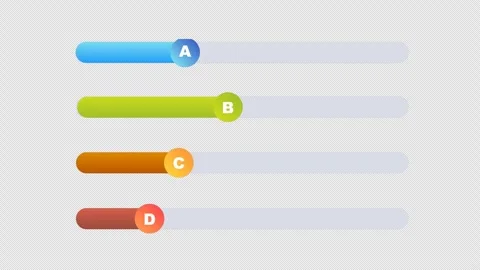 Percentage Progress bar infographics wit... | Stock Video | Pond5