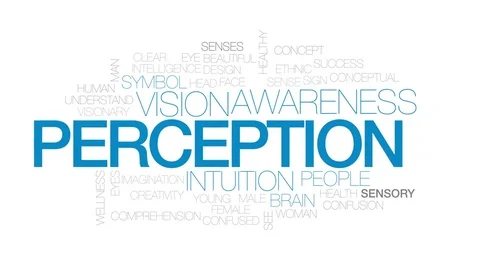 Perception animated word cloud, text des... | Stock Video | Pond5