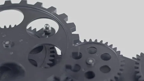Perfect Gear Mechanism System Working in... | Stock Video | Pond5