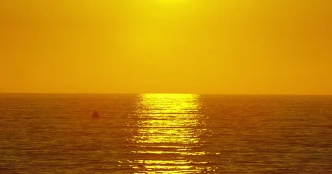 A perfect sunset on Californian coast La... | Stock Video | Pond5