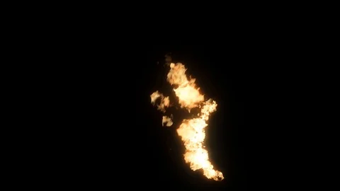 Perfectly looping realistic fire and fla... | Stock Video | Pond5