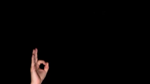 Perfecto hand sign symbol on a chroma ke... | Stock Video | Pond5