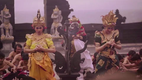 Performance of Balinese Kecak Dance at U... | Stock Video | Pond5