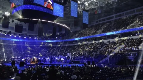 performance of a live classical orchestr... | Stock Video | Pond5