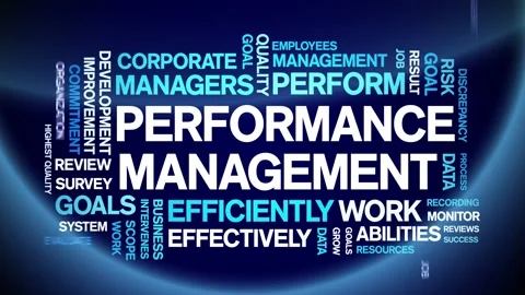 Performance Management animated word clo... | Stock Video | Pond5