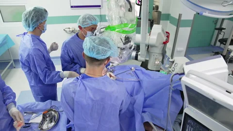 Performing surgical operation using trad... | Stock Video | Pond5