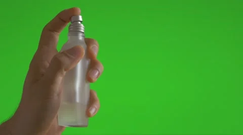 Perfume bottle on green screen 4K UHD 21... | Stock Video | Pond5