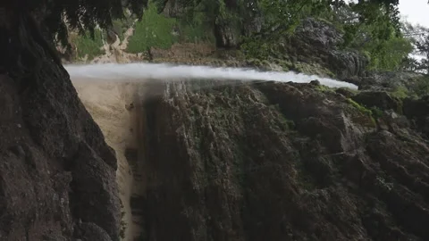 Pericnik waterfall is a drop from the mo... | Stock Video | Pond5