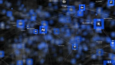 Periodic table of elements animation, se... | Stock Video | Pond5