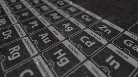 Periodic Table Of Elements Dark Backgrou... | Stock Video | Pond5