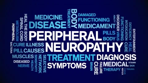 Peripheral Neuropathy animated word clou... | Stock Video | Pond5