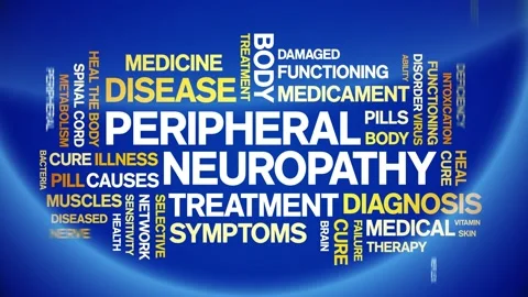Peripheral Neuropathy animated word clou... | Stock Video | Pond5