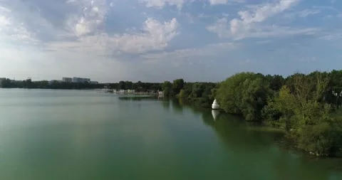 Périurbain Shelter in Lac Lake Bordeaux... | Stock Video | Pond5