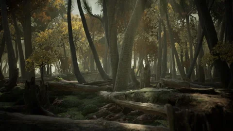 Permian period forest prehistoric landsc... | Stock Video | Pond5