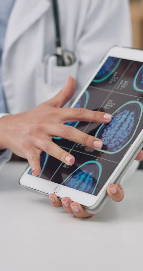 Person, hands and doctor on tablet with ... | Stock Video | Pond5